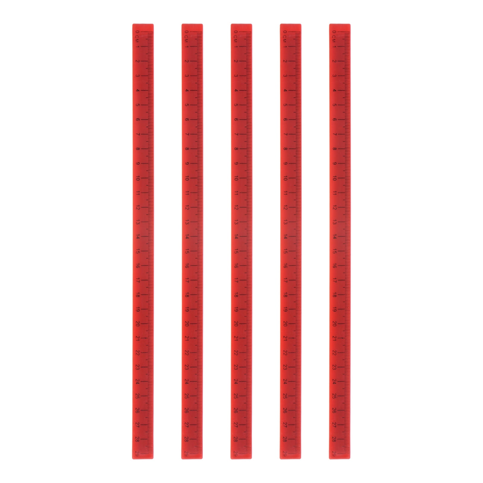 Uxcell 5pcs Whiteboard Magnetic Ruler 29cm Metric Blackboard Straight ...