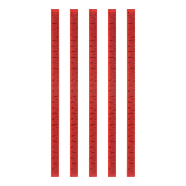 Uxcell 5pcs Whiteboard Magnetic Ruler 29cm Metric Blackboard Straight ...