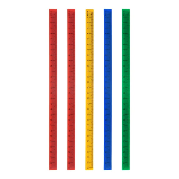 Uxcell 5pcs Whiteboard Magnetic Ruler 29cm Metric Blackboard Straight ...