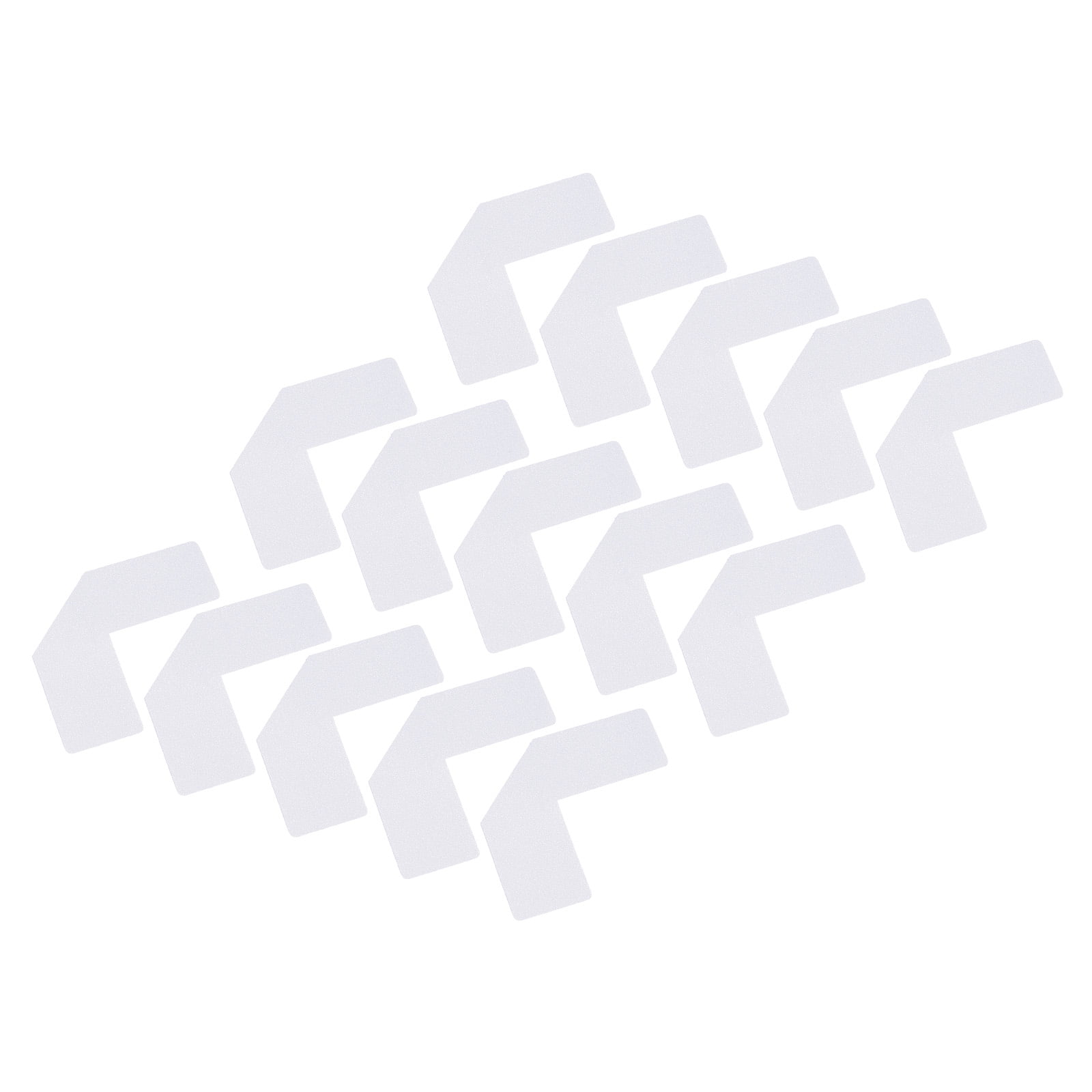Uxcell 5s Location Marking Corner 2x2x0.8" 15 Pack Notch L Shaped Floor ...