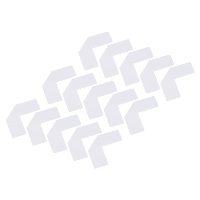 Uxcell 5s Location Marking Corner 2x2x0.8" 15 Pack Notch L Shaped Floor ...