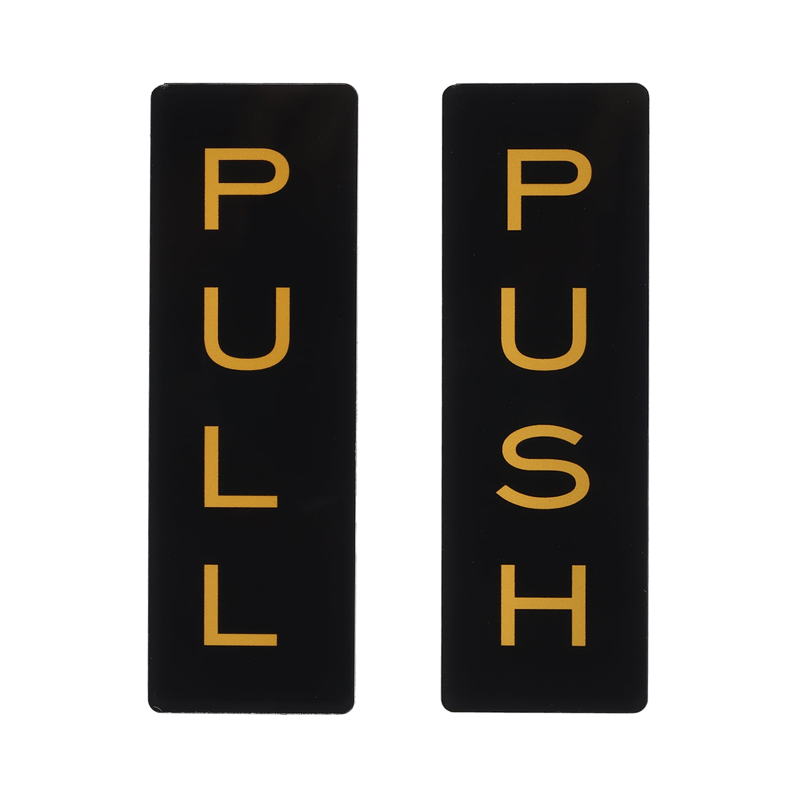 Uxcell 5x1.7" Push Pull Door Sign, 1 Pairs Acrylic Self-Adhesive Back ...