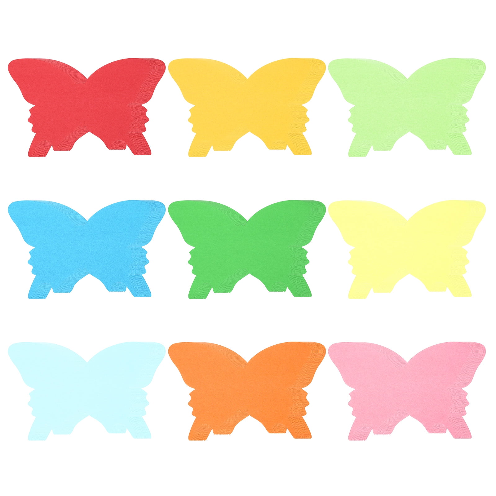 Uxcell 5x6"Cutouts Paper, 108Pcs Butterfly Assorted Color Cut Outs ...