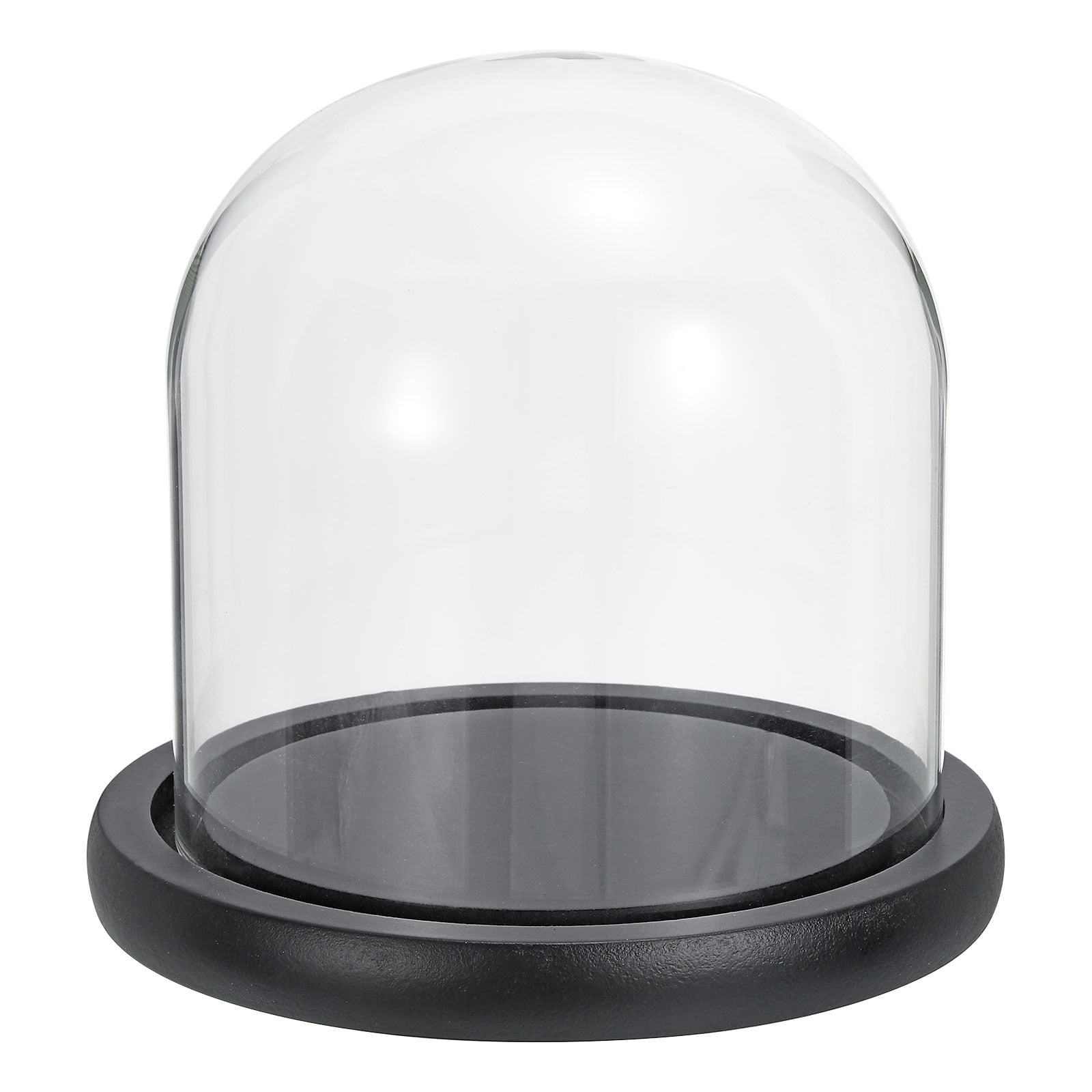 Uxcell 6.1"x4.7" Clear Cloche Glass Dome Glass Bell Jar Display Case ...
