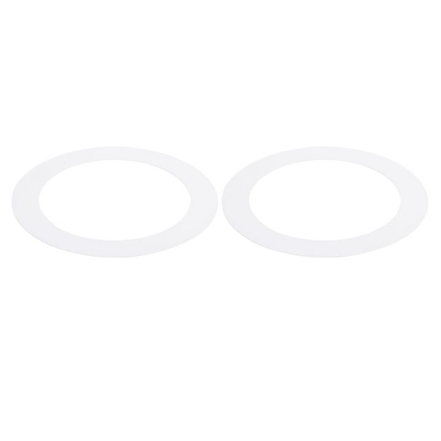 Uxcell 6.3" ID 10" OD Goof Rings for Recessed Light Gloss White Goof ...