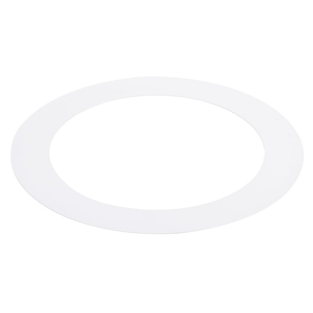 Uxcell 6.3" ID 8.7" OD Goof Rings for Recessed Light Gloss White Goof ...