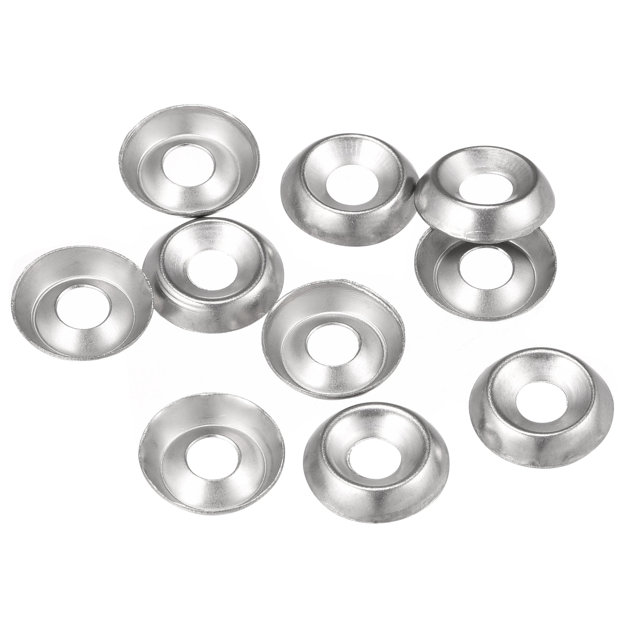 Uxcell #6 304 Stainless Steel Cup Washer Countersunk for Screw Bolt 100 ...