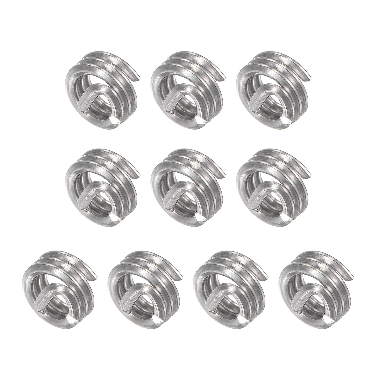 Uxcell 6-32 UNC 1.0D 304 Stainless Steel Wire Thread Inserts Screw ...