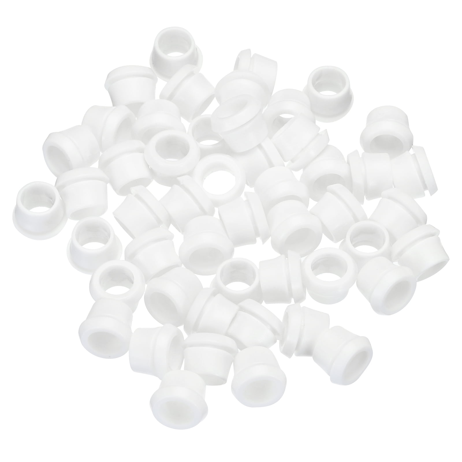Uxcell 6.4mm x 10.3mm Mount Dia 8mm White Rubber Wiring Grommets Ring ...