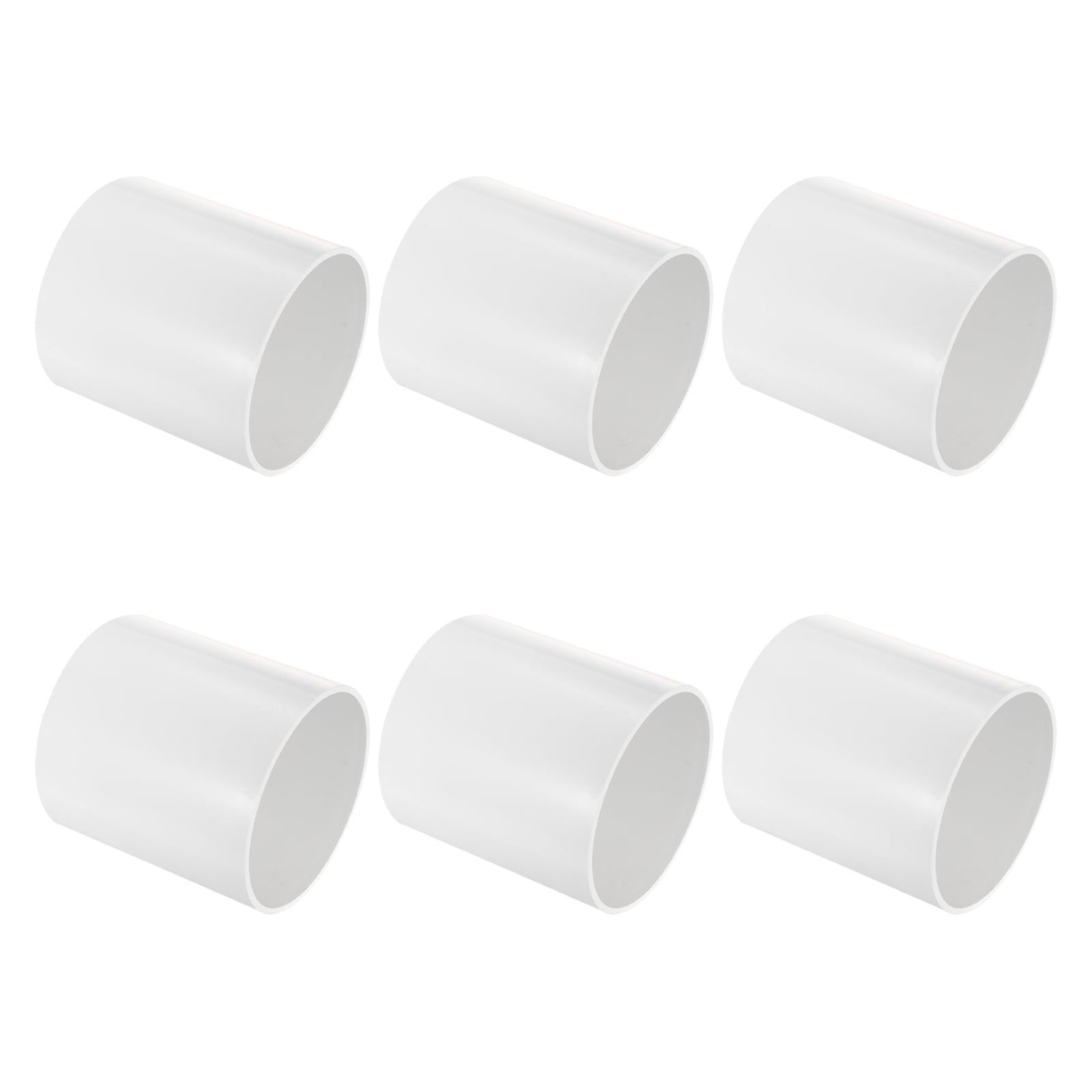 Uxcell 6 Pack 6.3 inch Light Polyvinyl Chloride Pipe Fitting Coupling ...