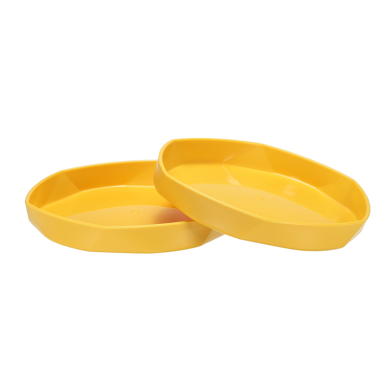 Uxcell 6.5" Plastic Hexagonal Round Planter Pot Saucer Flower Drip Tray ...