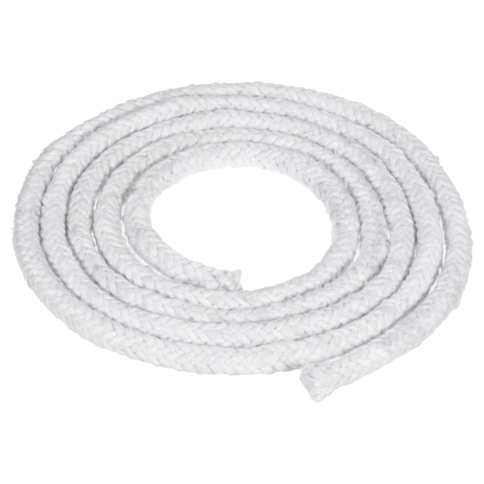 Uxcell 6.57ft x 0.31 inch Ceramic Fiber Rope Round Braided Gasket Seal ...