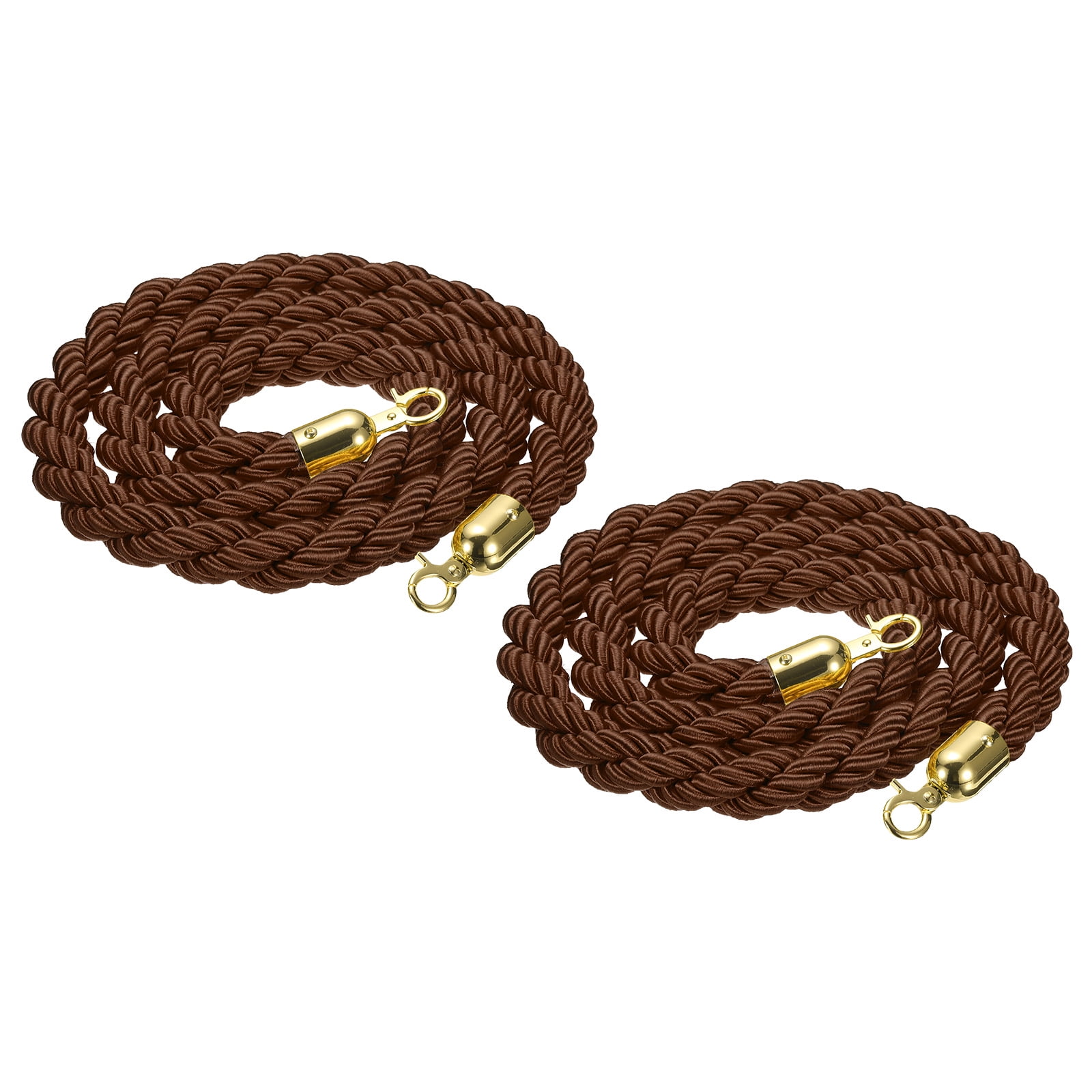 Uxcell 6.6 Ft/2 M Stanchion Rope Barrier Rope Twisted Post Ropes with ...