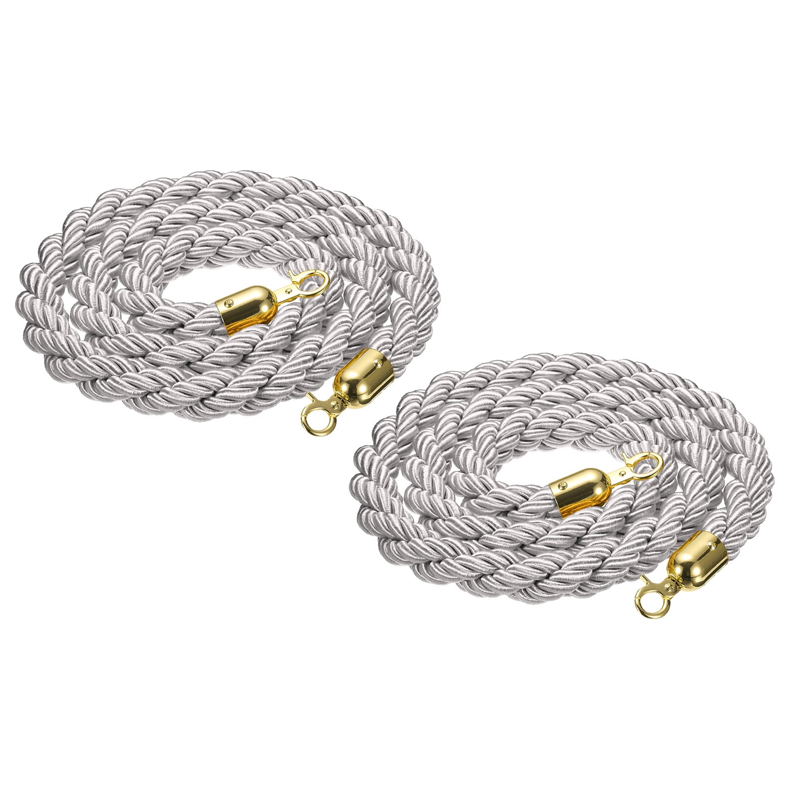 Uxcell 6.6 Ft/2 M Stanchion Rope Barrier Rope Twisted Post Ropes with ...