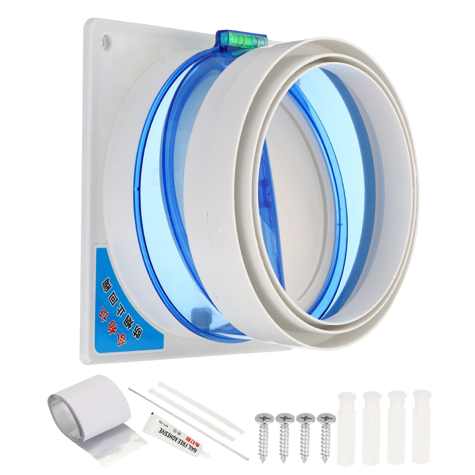 Uxcell 6"-7" Backdraft Damper ABS Flexible Airflow Inline Backflow Duct ...