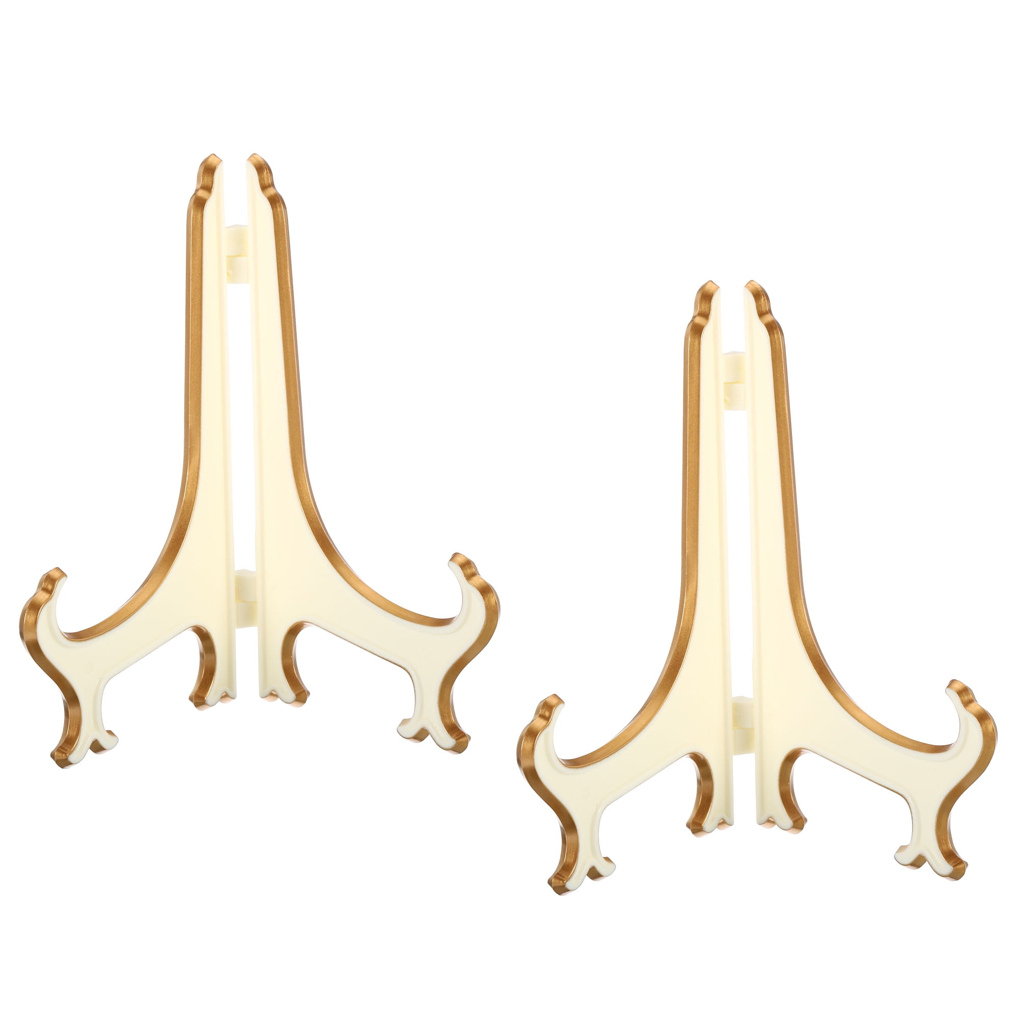 Uxcell 6" Acrylic Decorative Plate Stand Holder, 4 Pack Picture Easel ...