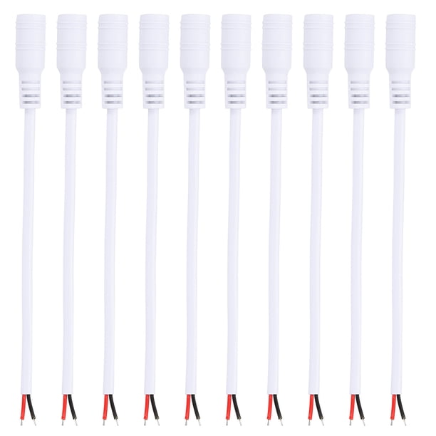 Uxcell 6" DC Power Cable, 40 Pcs 5.5mm x 2.1mm Barrel Plug Socket ...