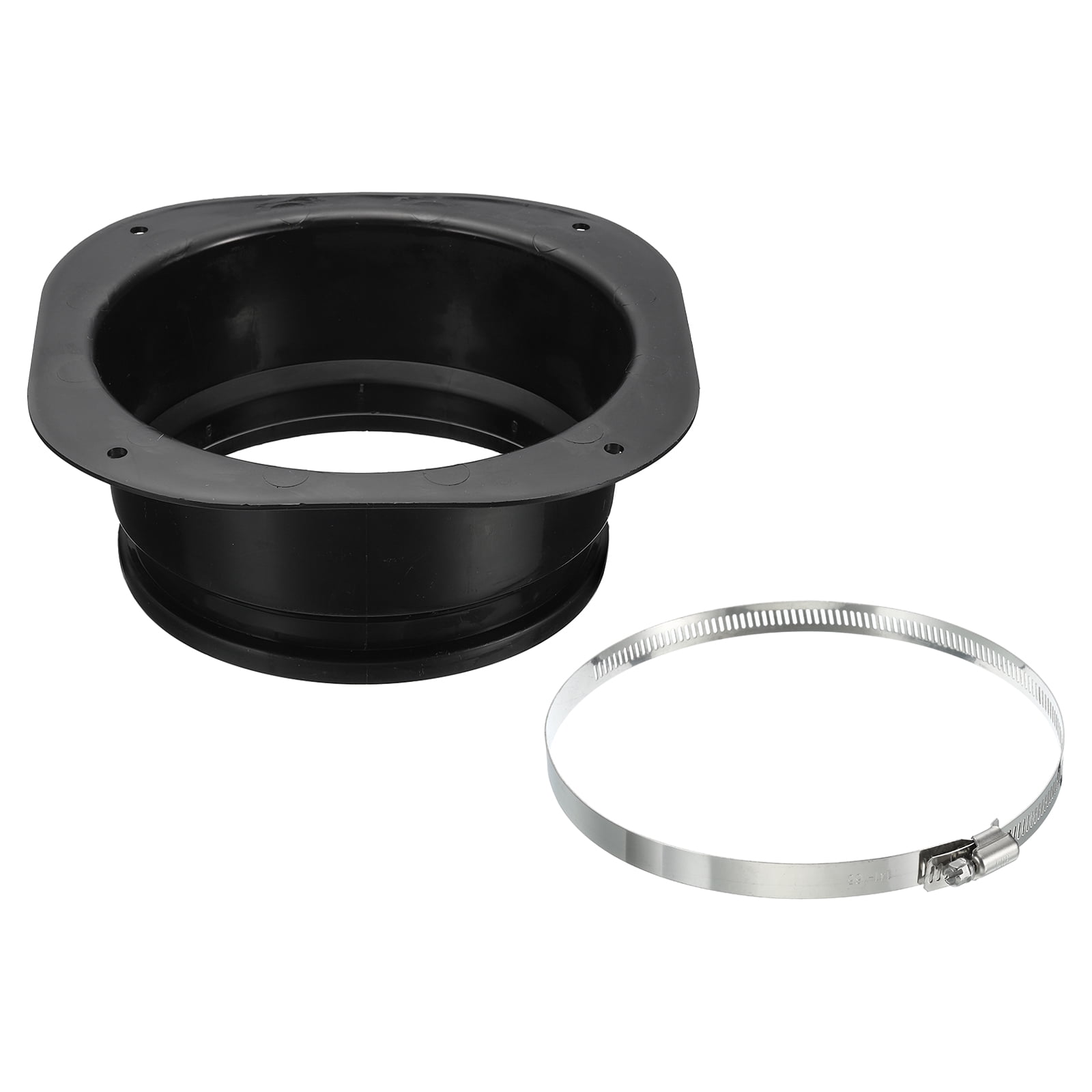 Uxcell 6" Duct Connector Flange Dryer Vent Wall Plate Square to Round ...