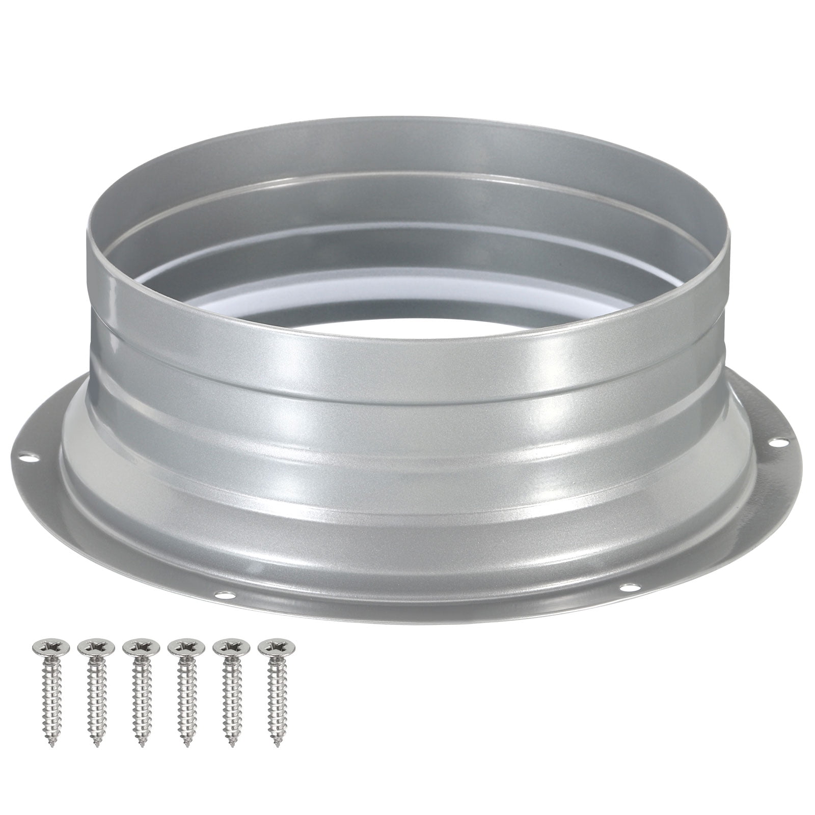 Uxcell 6" Duct Connector Flange Metal Exhaust Inlet Outlet Duct ...