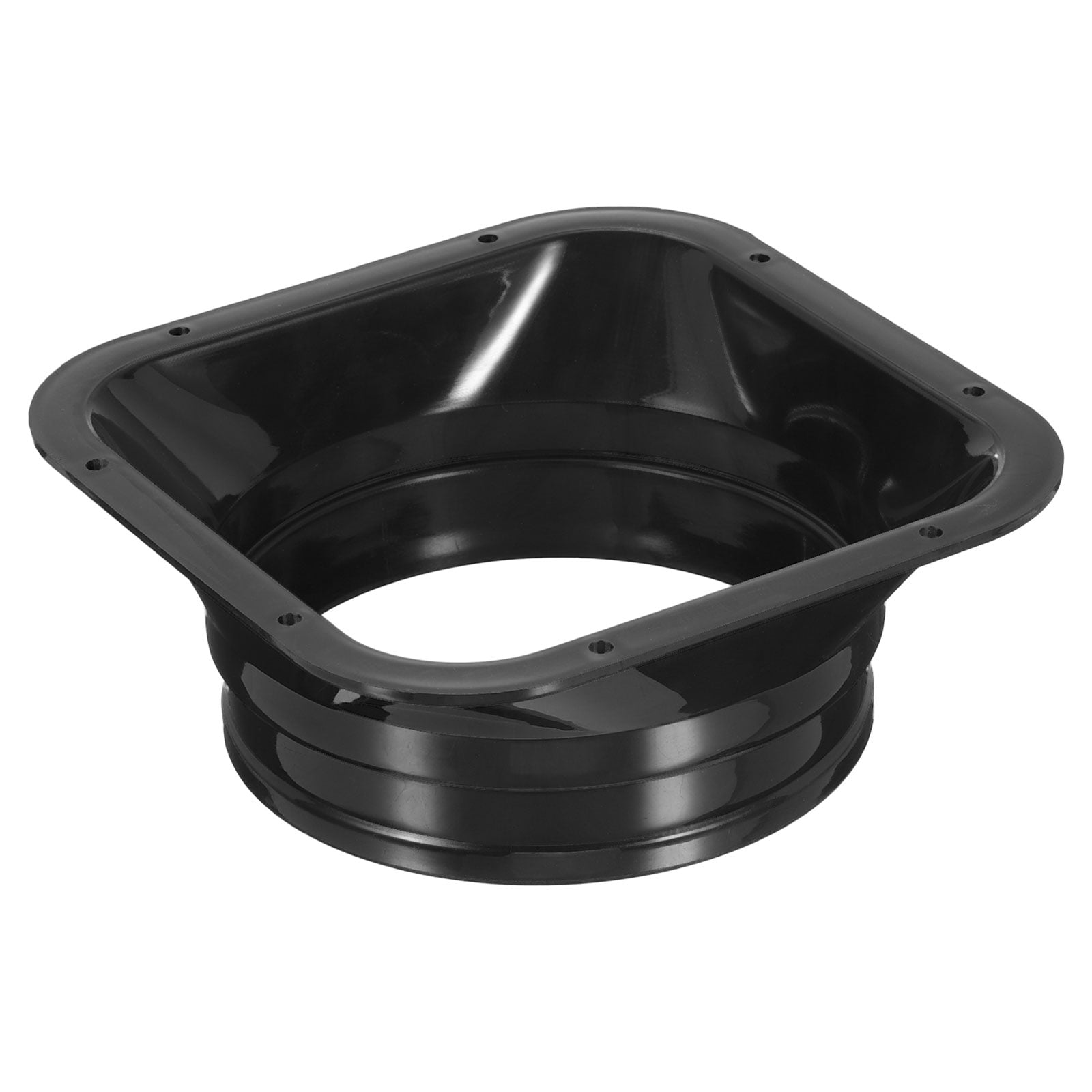 Uxcell 6" Duct Connector Flange, PP Dryer Vent Wall Plate Square to ...