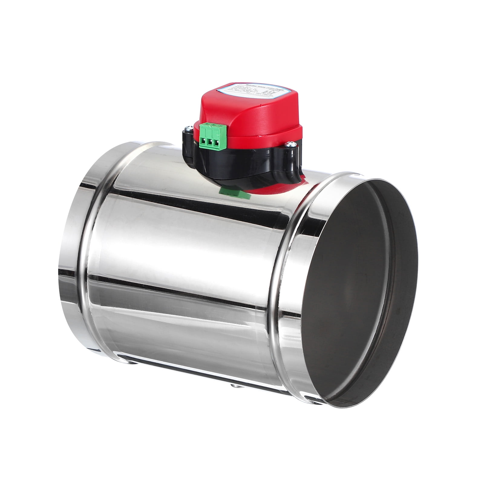 Uxcell 6" Duct Damper, Stainless Steel Motorized Adjustable HVAC Volume ...