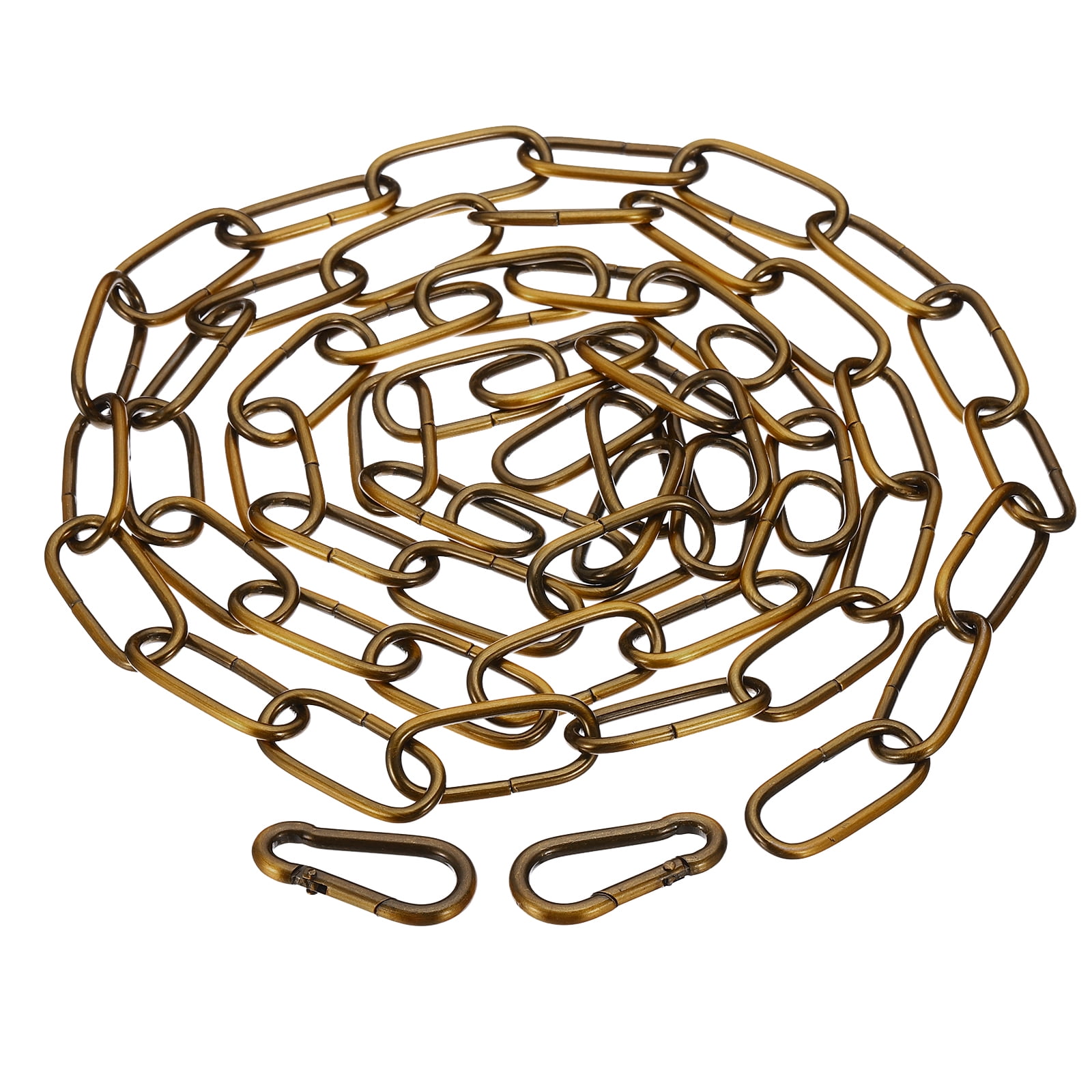 Uxcell 6 Feet Gold Bronze Finish Lighting Hanging Chain, Metal Looping ...