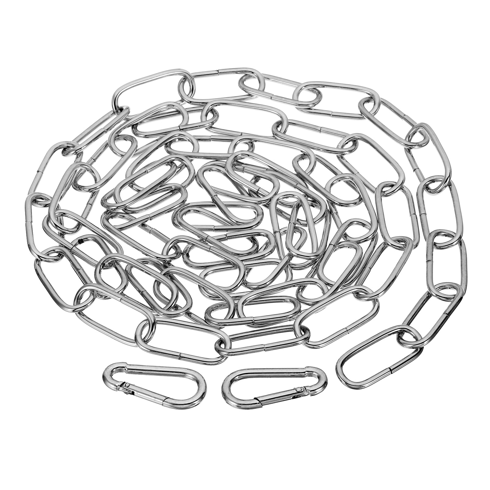 Uxcell 6 Feet Silver Finish Lighting Hanging Chain, Metal Looping Chain ...