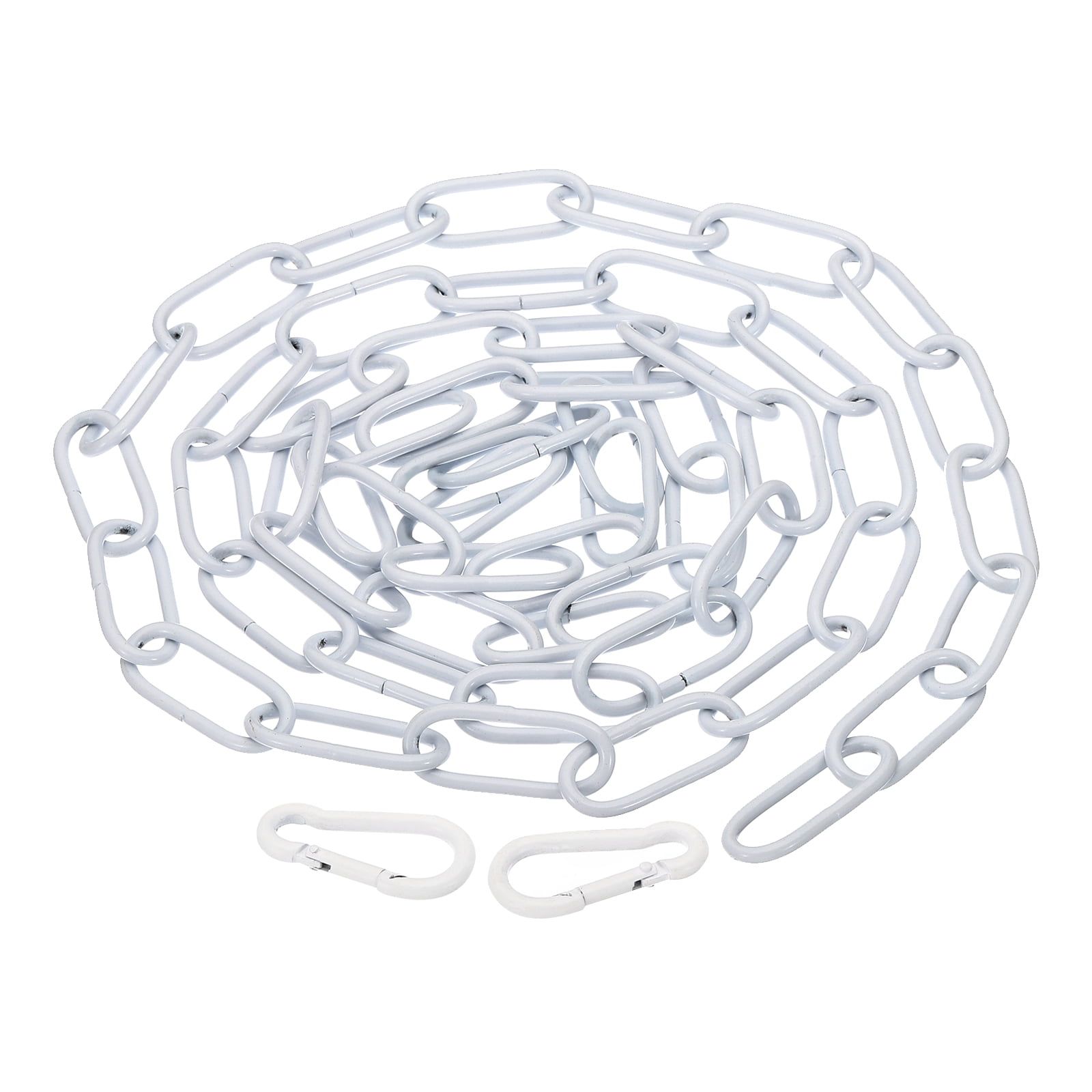 Uxcell 6 Feet White Finish Lighting Hanging Chain, Metal Looping Chain ...