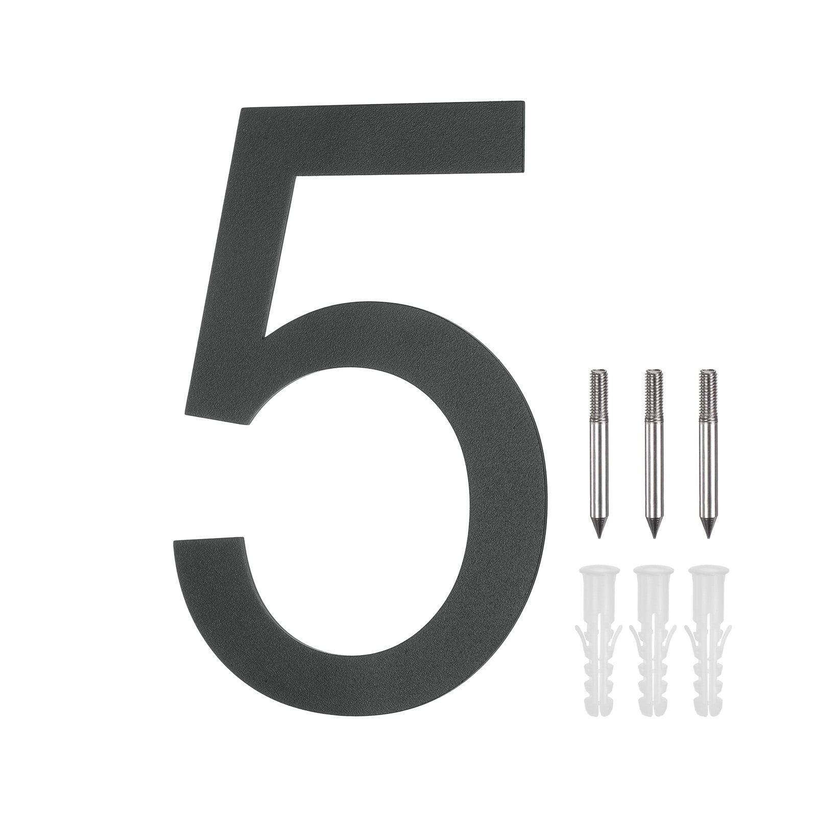 Uxcell 6 Inch 304 Stainless Steel Floating House Numbers, Modern House ...