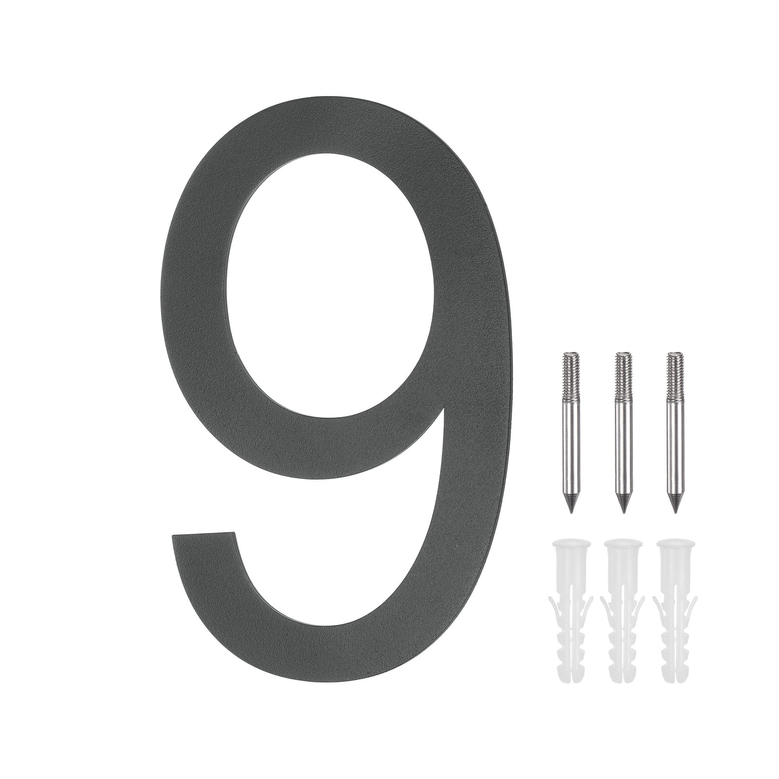 Uxcell 6 Inch 304 Stainless Steel Floating House Numbers, Modern House ...
