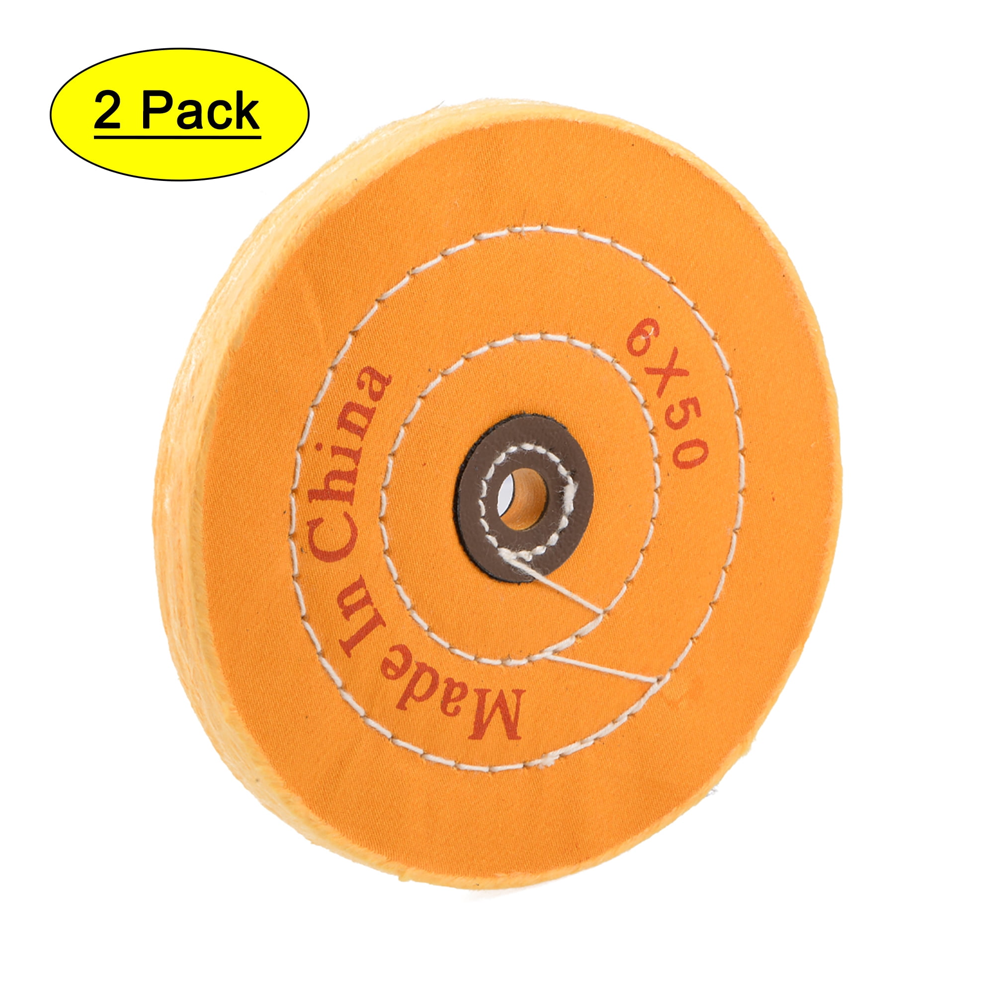 Uxcell 6-Inch Buffing Wheel Polishing for Bench Grinder Tool 1/2-Inch ...
