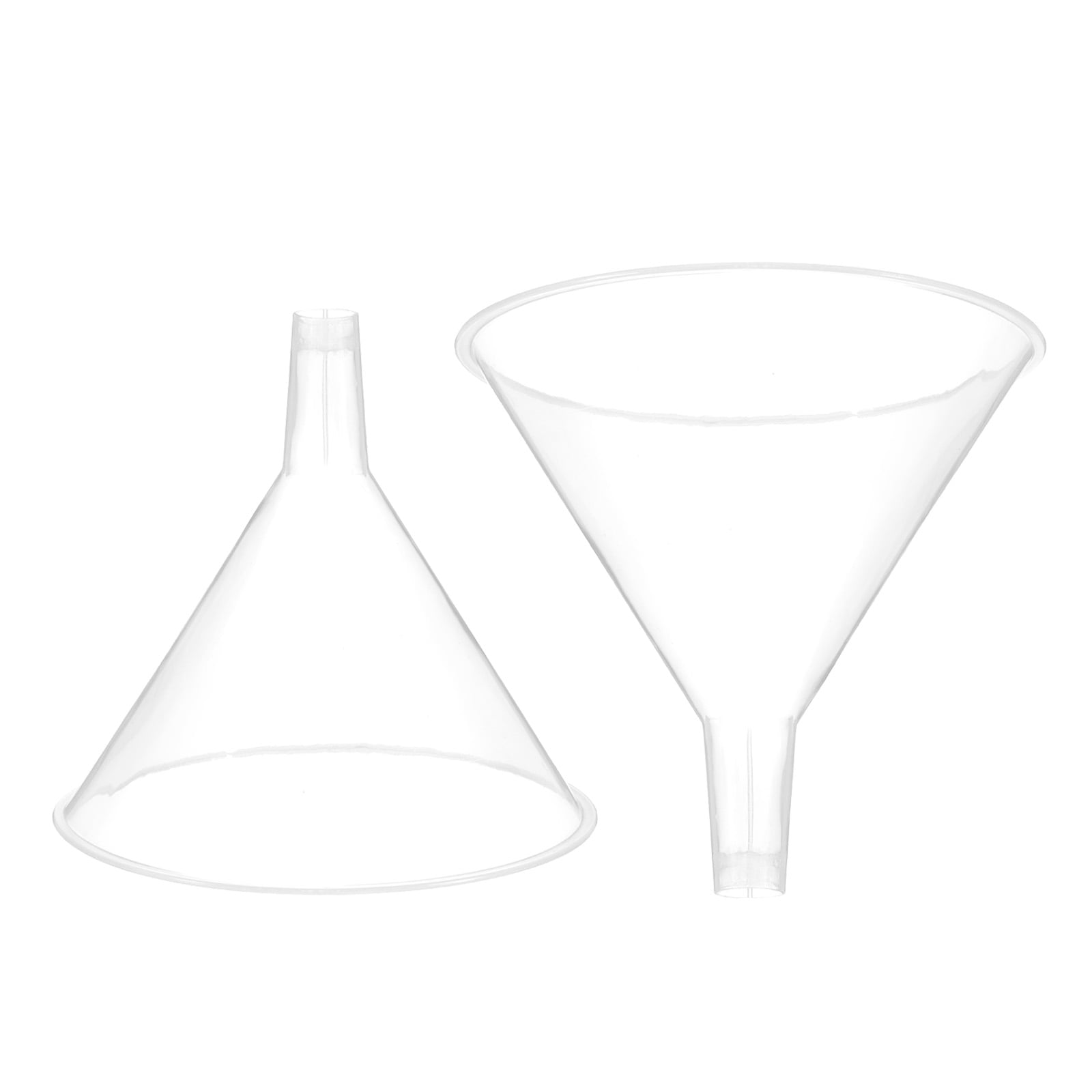 Uxcell 6 Inch Clear Plastic Funnel, Filter Filtration Funnel for ...