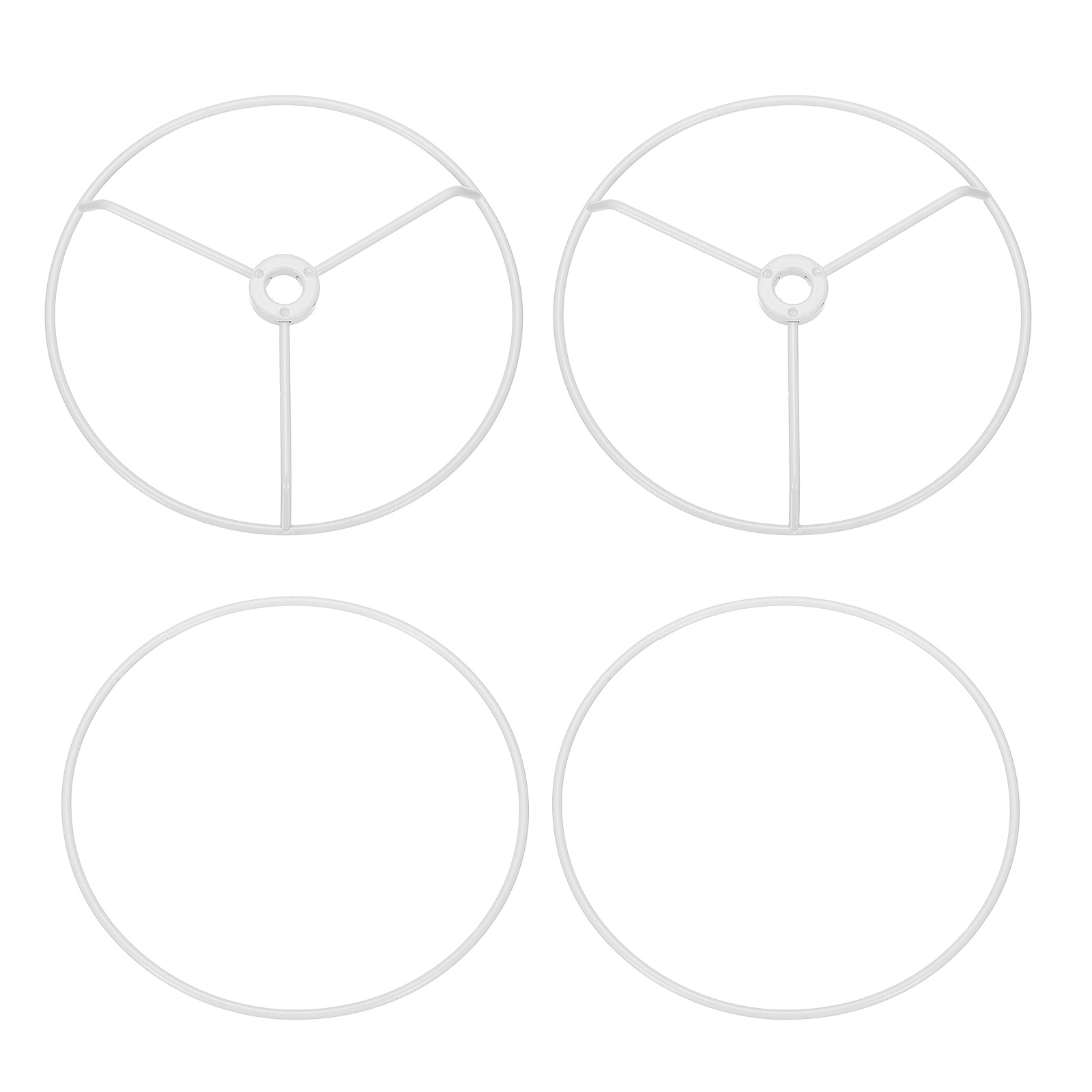 Uxcell 6 Inch Lamp Shade Ring, 2 Set Metal Lamp Shade Frame Wire ...