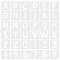 Uxcell 6 Inch Letter Stencils Number Stencils, 36 Pack Reusable ...