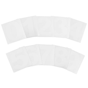 Reflective Numbers Stickers