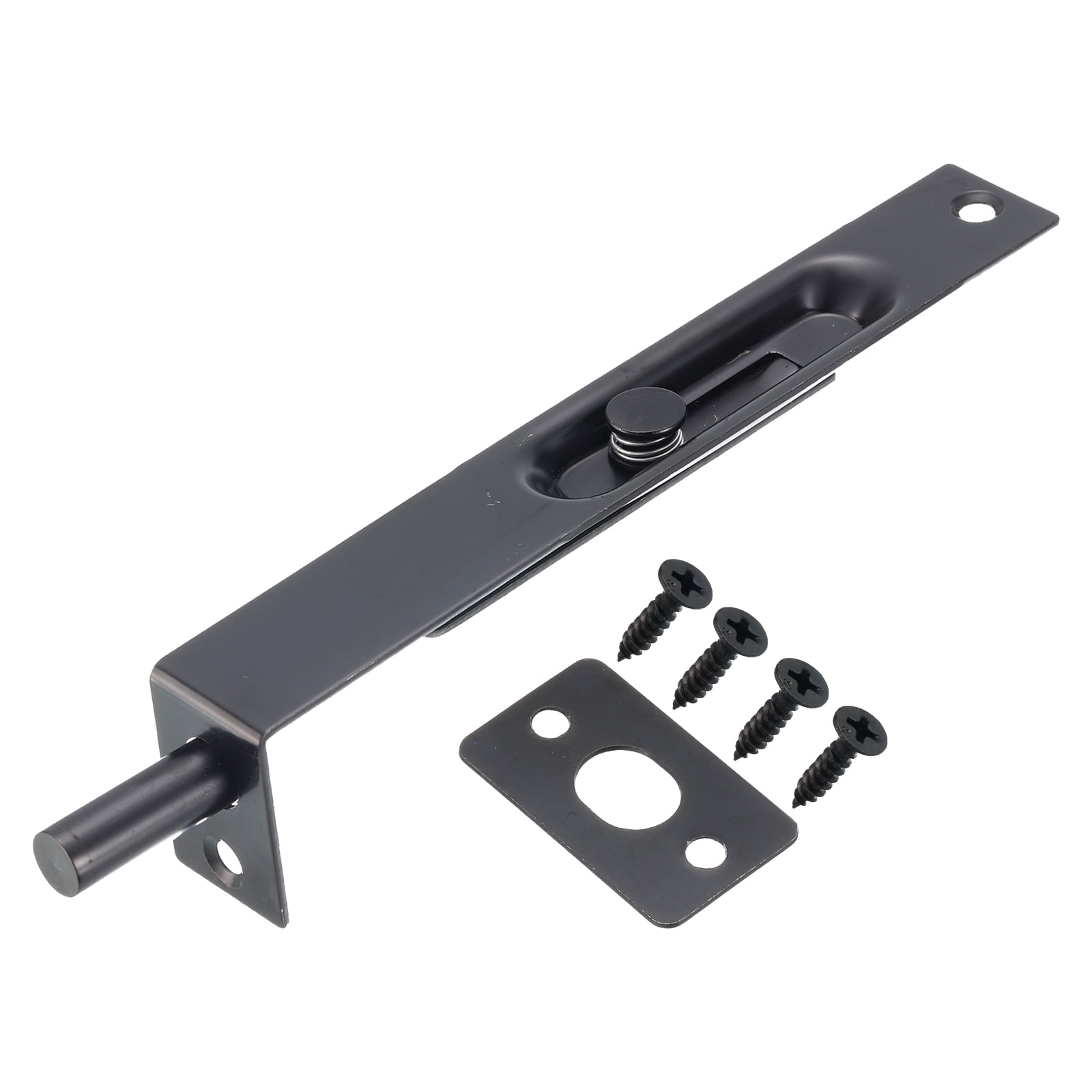 Uxcell 6 Inch Stainless Steel Door Concealed Slide Lock Latch Flush ...