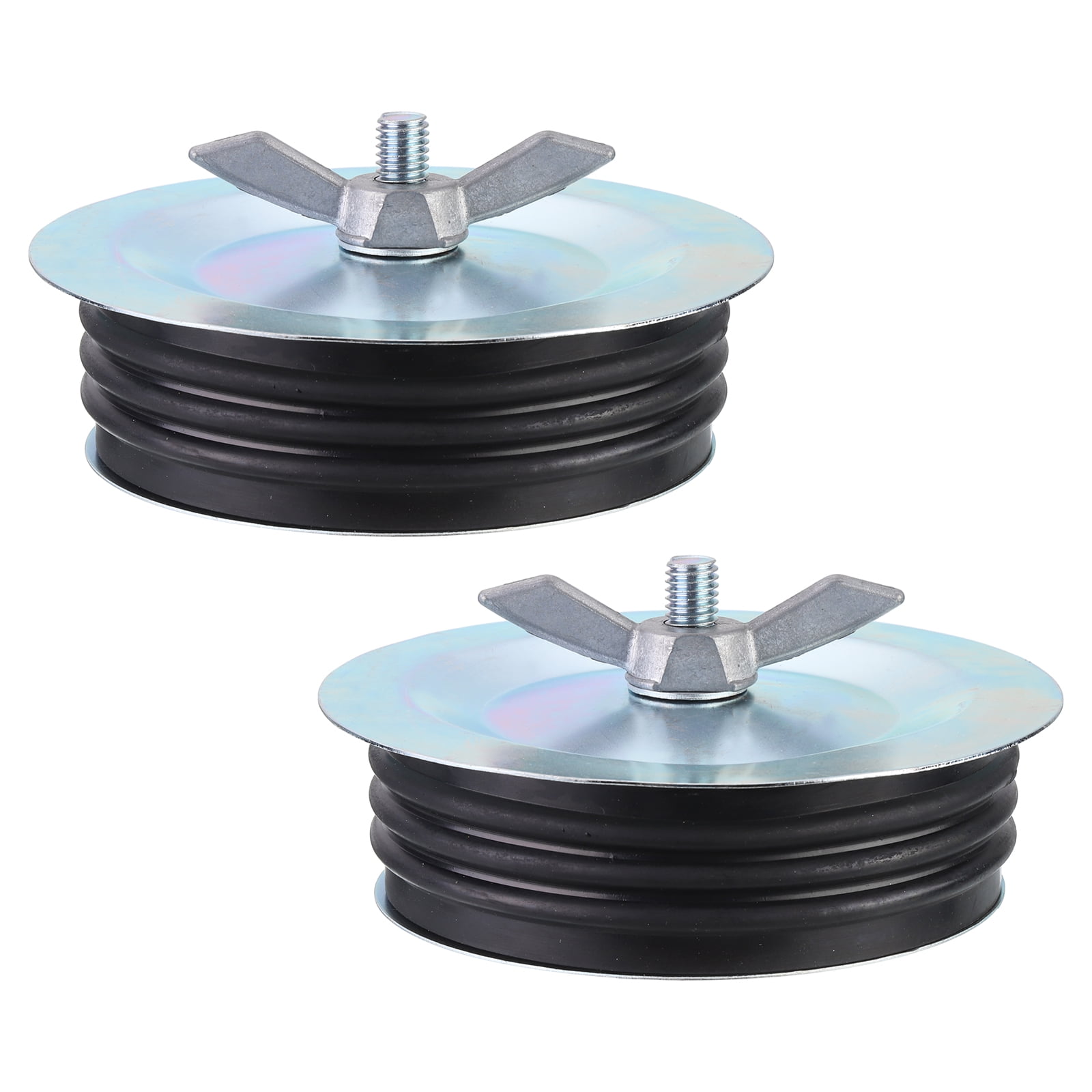 Uxcell 6 Inch Steel Mechanical Test Pipe Plug Sewer Cleanout Cap Cover ...