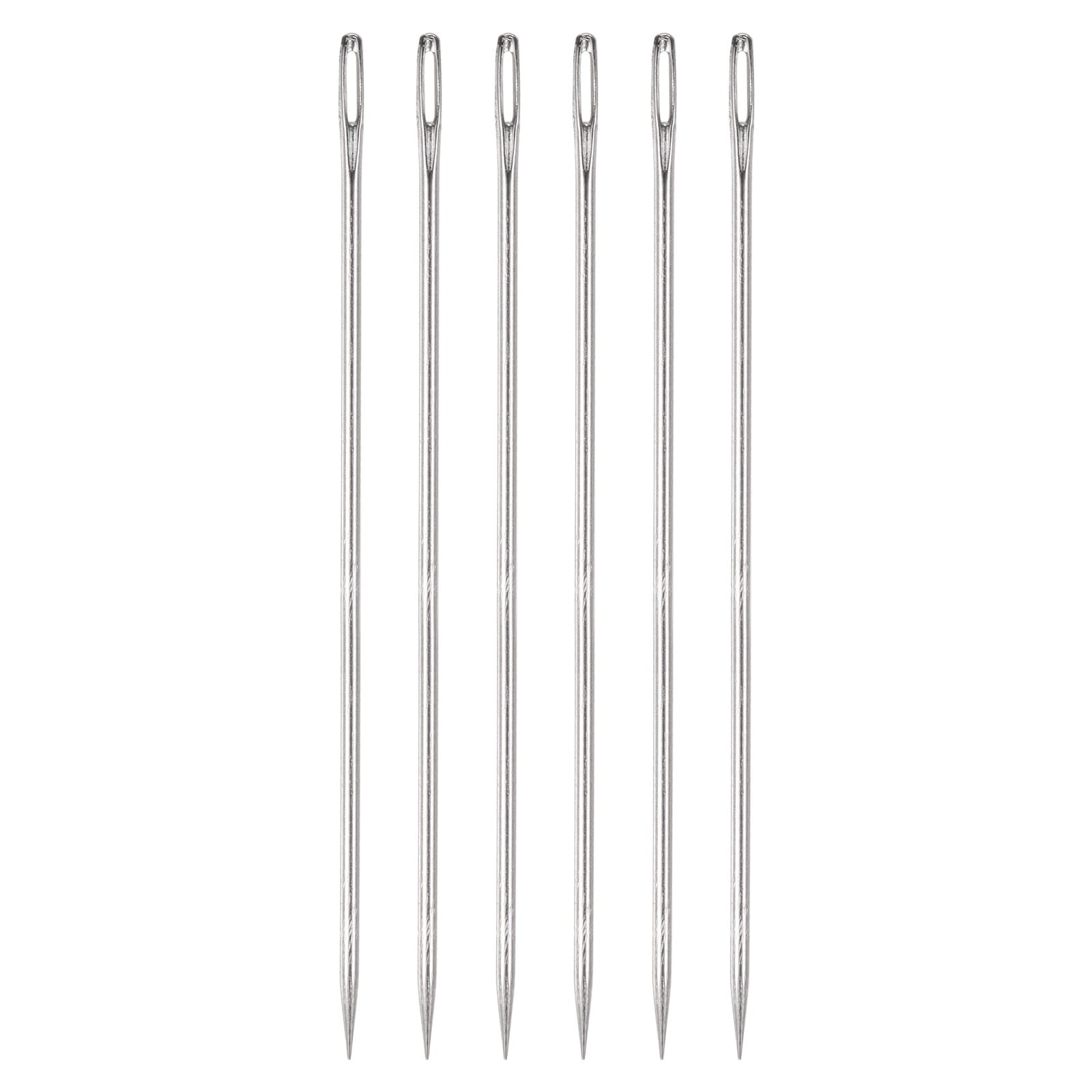 Uxcell 6 Inch Upholstery Needles Stainless Steel Large Eye Stitching ...