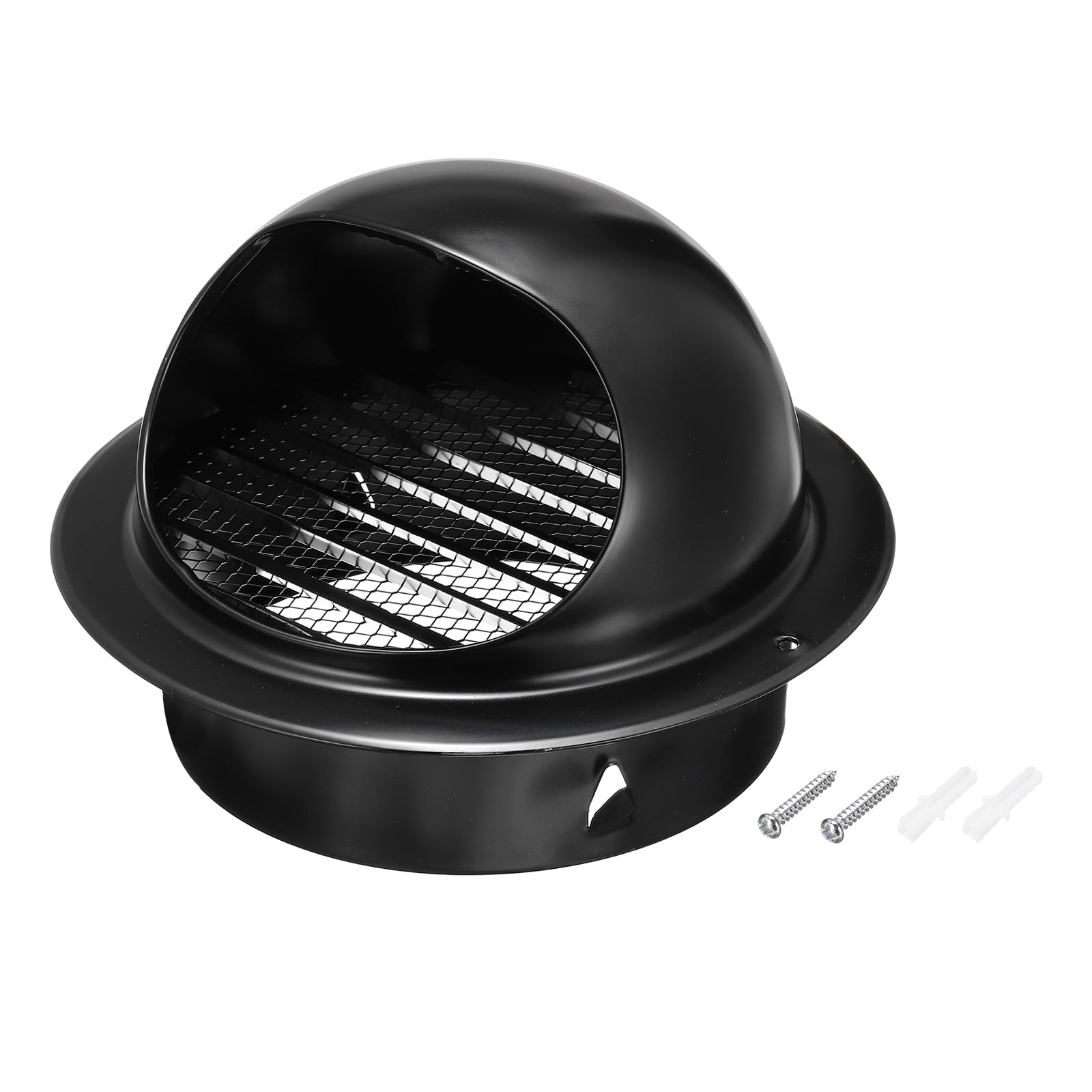 Uxcell Vent Round Cover, Exterior Wall Air Vent Louvered Soffit Vent ...