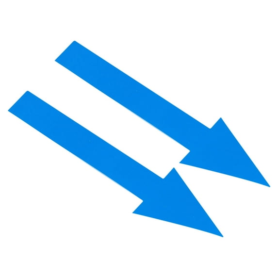 Uxcell 6" Length Directional Arrow Sticker Self Adhesive Wall Sign Blue ...