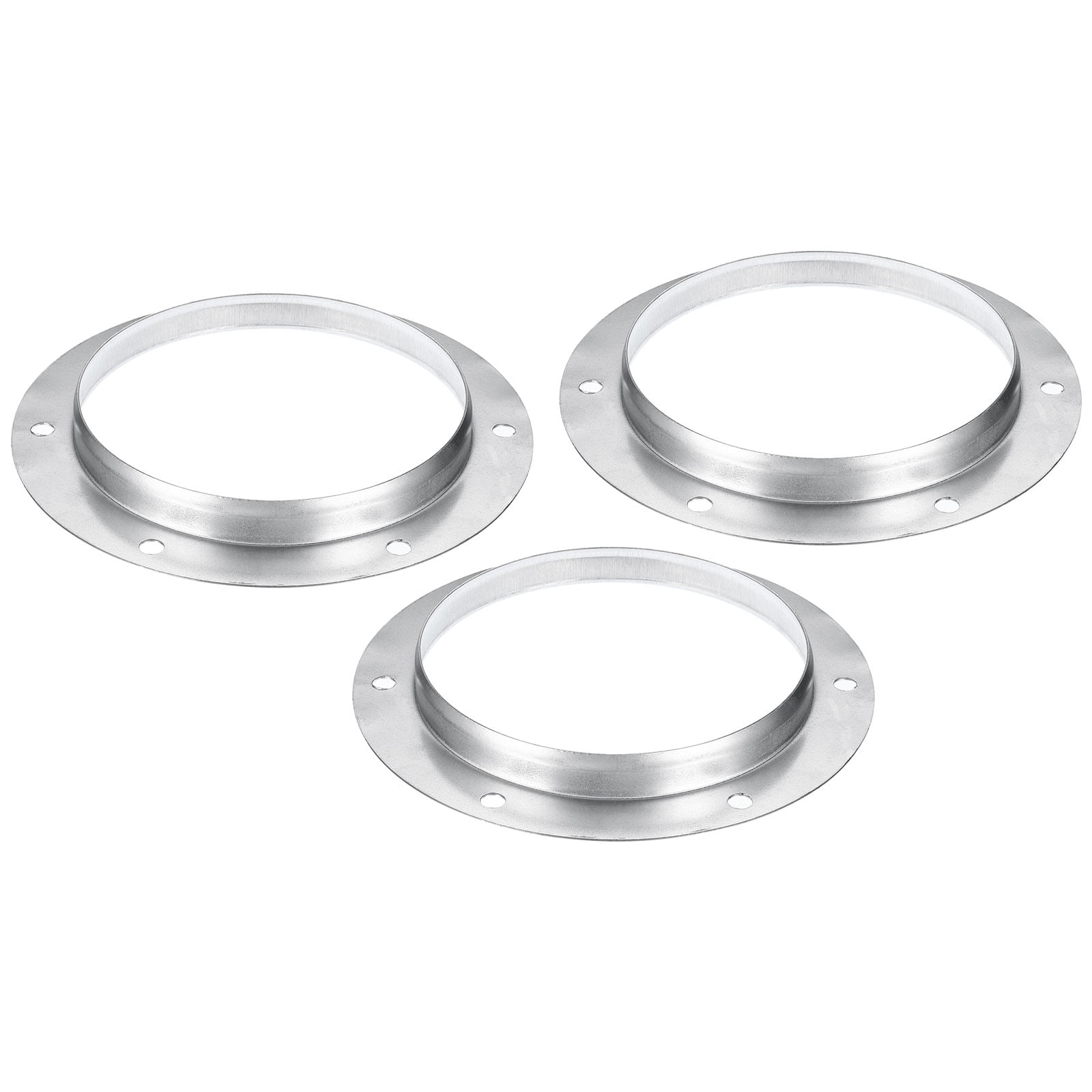 Uxcell 6" Metal Duct Connector Flange Straight Pipe Exhaust Flange Duct ...