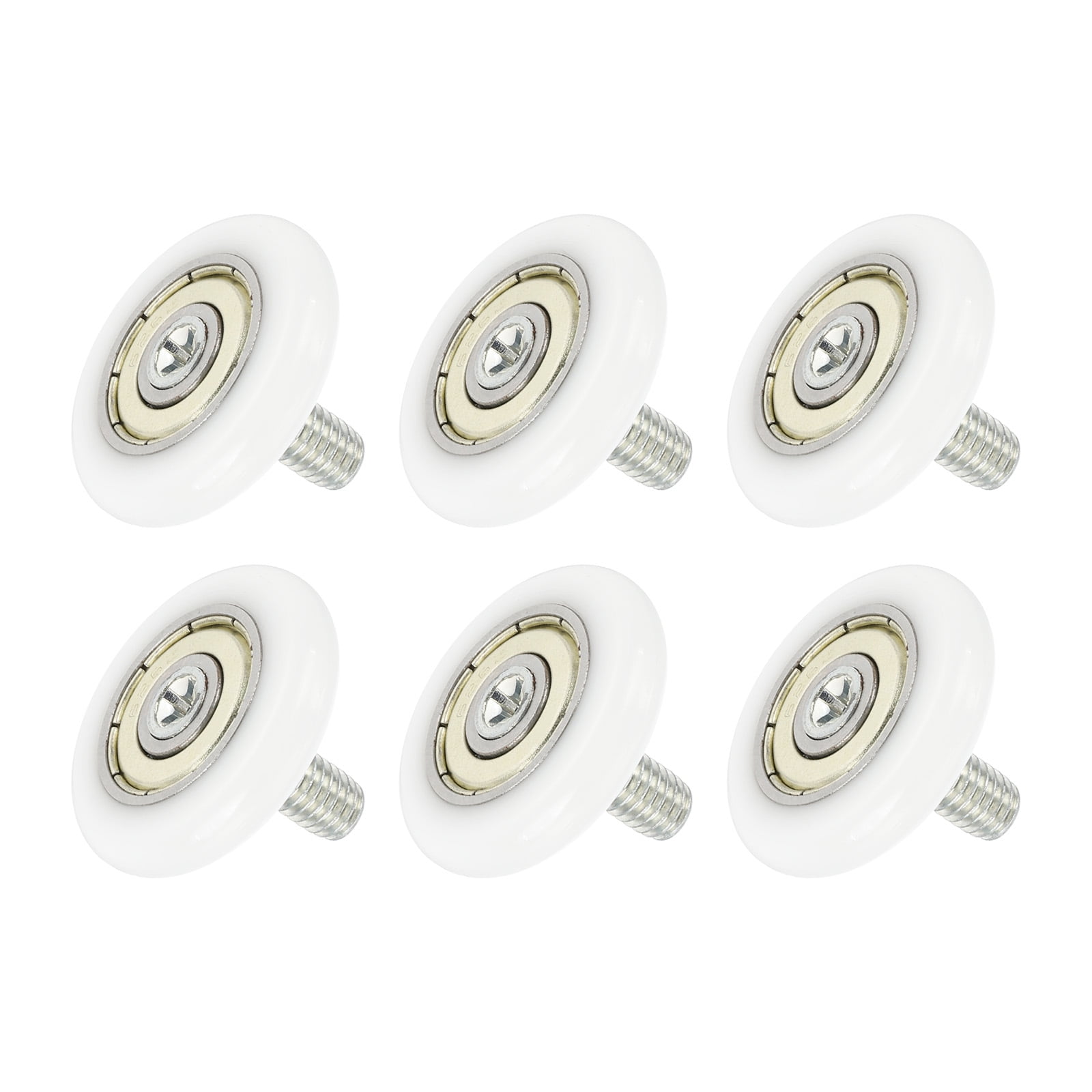 Uxcell 6 PCS Drawer Rollers 4x28mm Nylon Bearing Roller Drawer Pulley ...