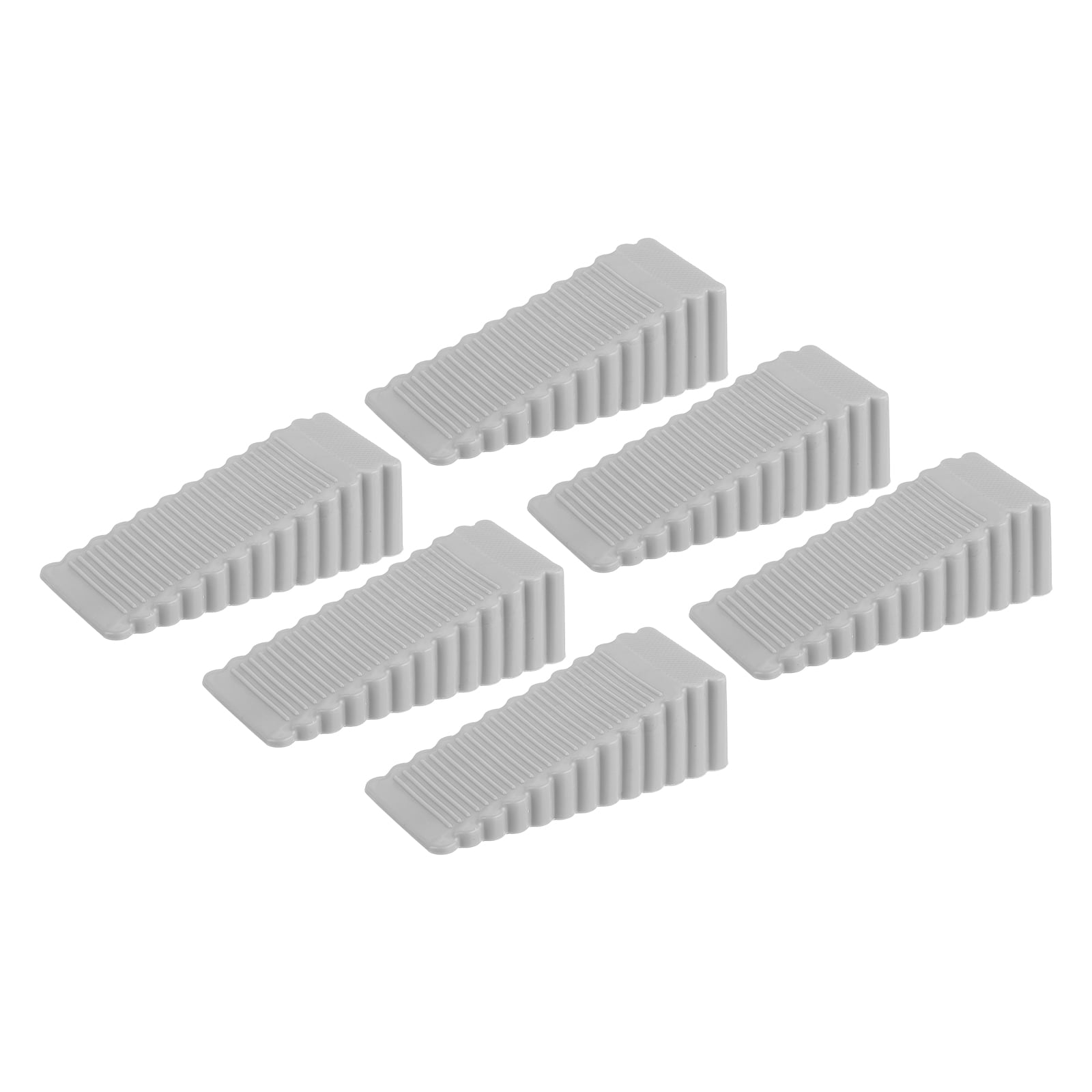 Uxcell 6 Pack 1.10" ABS Door Stoppers for Bottom Door Stop Wedge, Grey ...