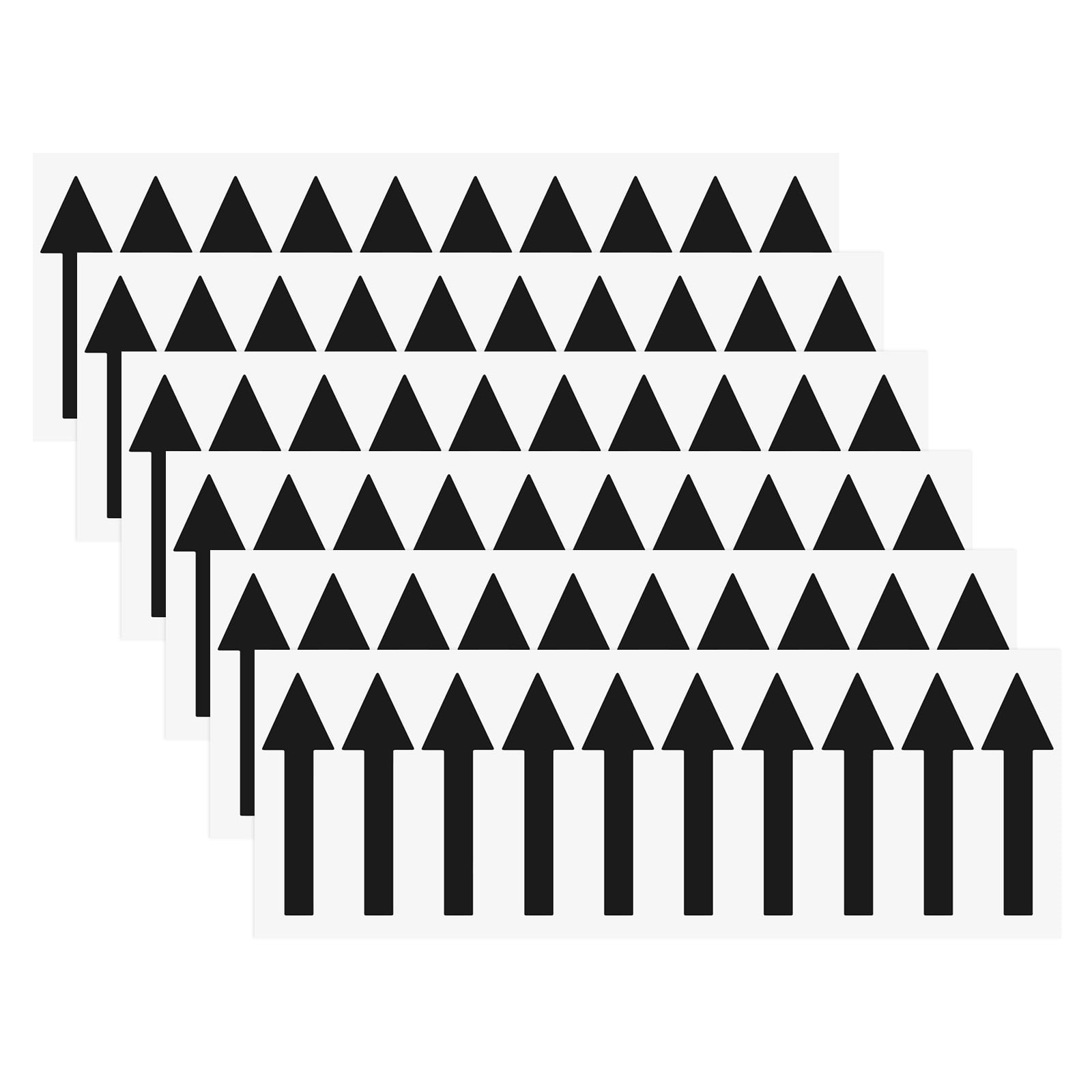 Uxcell 6-Pack 2 x 1 in Waterproof Adhesive Arrow Stickers for Wall ...
