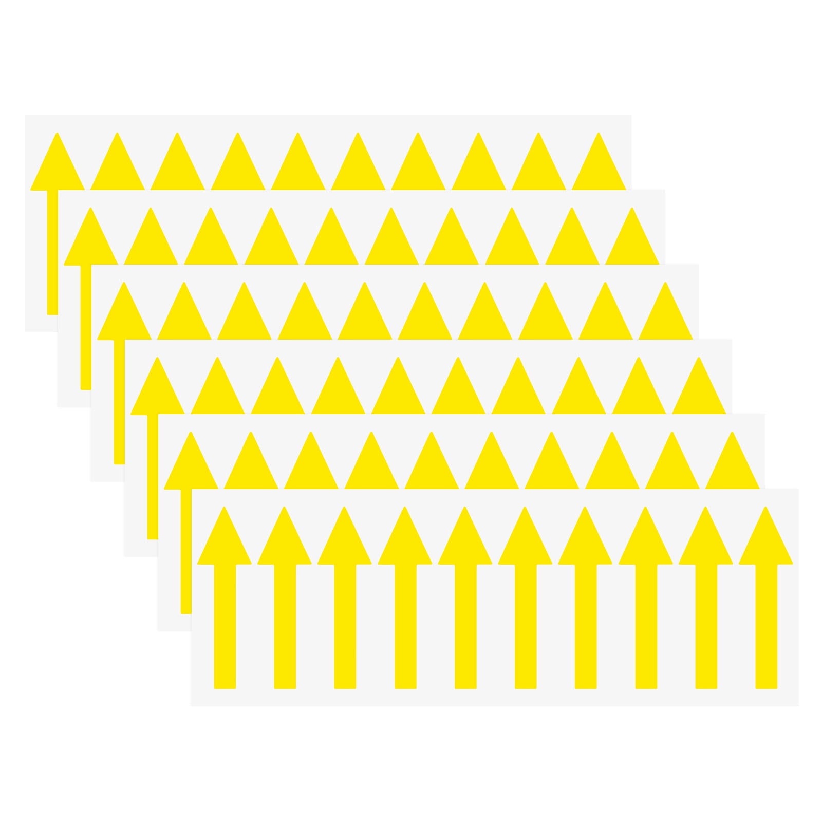 Uxcell 6-Pack 2 x 1 in Waterproof Adhesive Arrow Stickers for Wall ...