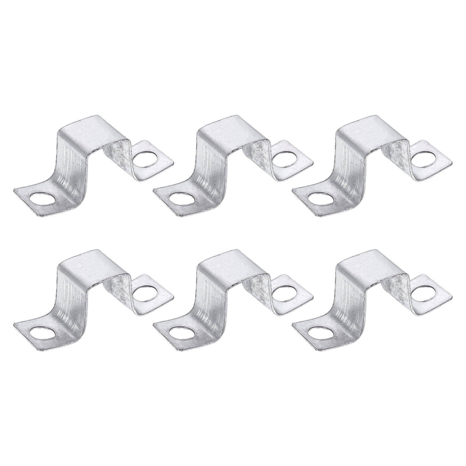 Uxcell 6 Pack 24x31 mm U Shaped Connector Bracket, Square Tube Strap ...