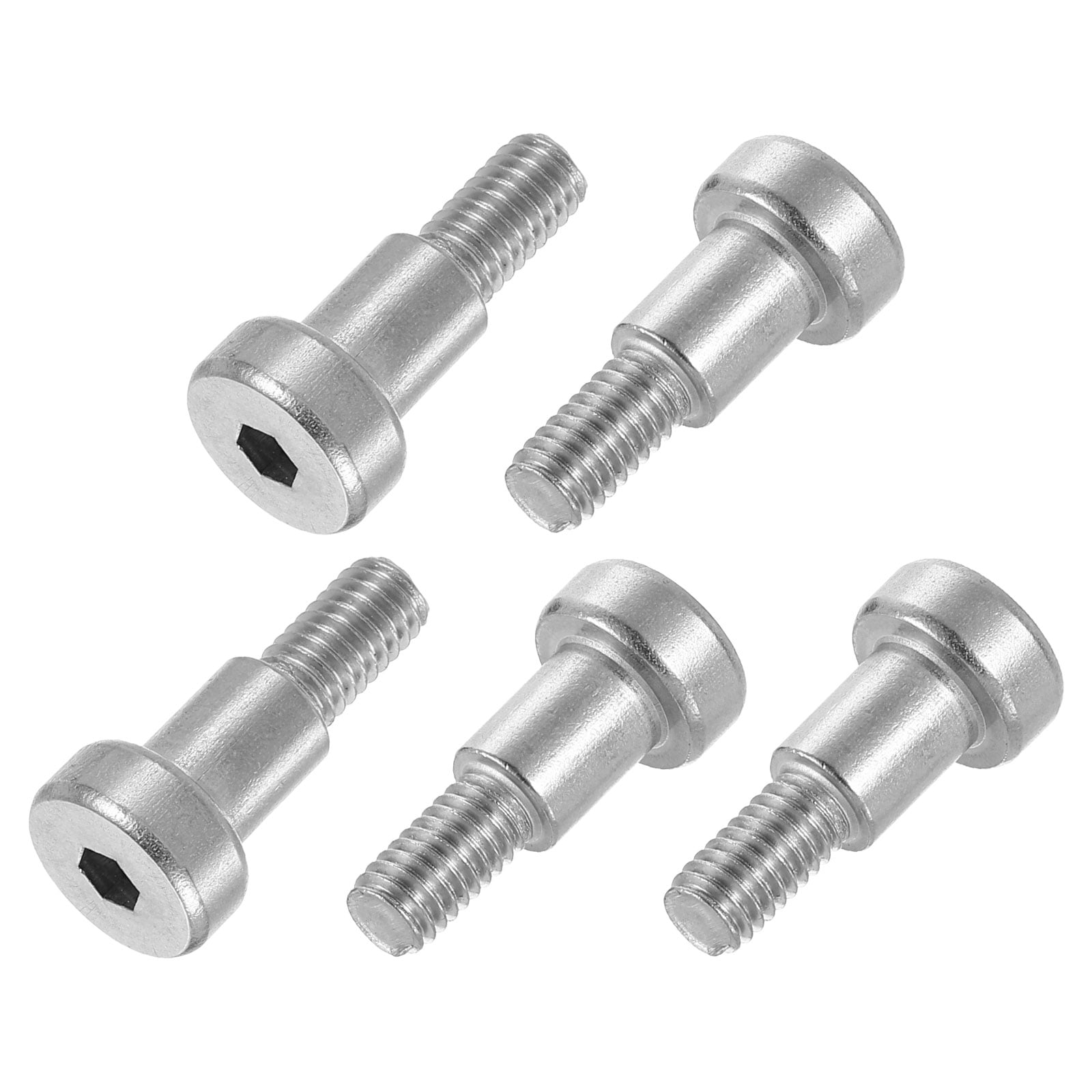 Uxcell 6 Pack 304 Stainless Steel Shoulder Bolt 8mm Shoulder Dia 10mm ...