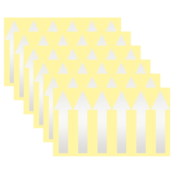 Uxcell 6-Pack 4 x 1 in PVC Waterproof Adhesive Arrow Stickers for Wall ...