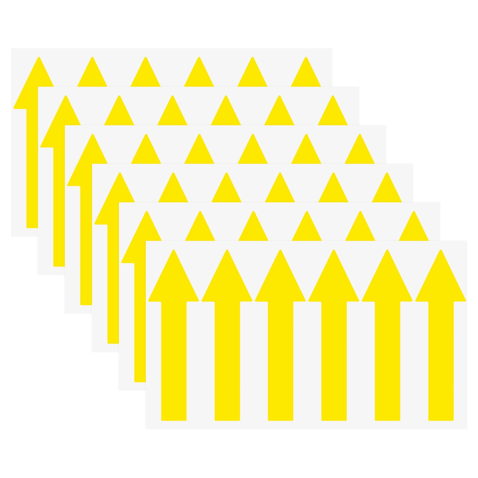 Uxcell 6-Pack 4 x 1 in PVC Waterproof Adhesive Arrow Stickers for Wall ...