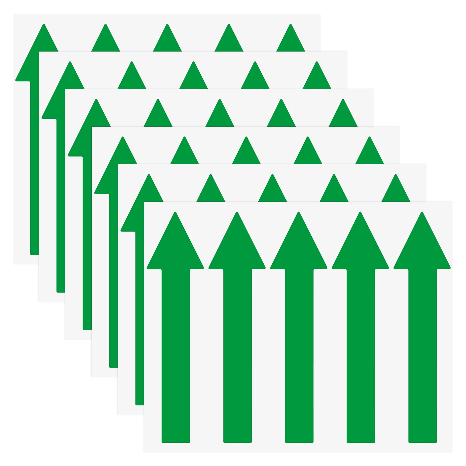 Uxcell 6-Pack 5 x 1 in Waterproof Adhesive Arrow Stickers for Wall ...